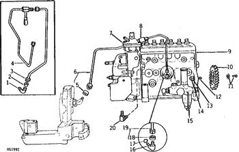 China AR87562 Oil Line Deere parts 850, 890, 855, 992D, 860B, 862, 862B, 762 for sale