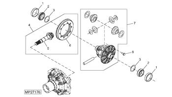 China JD8237 Bearing Cup Deere parts 2755, 90, 500B, 2355, 760A, 110, 2640, 2254, 2750 for sale