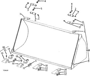 China 10H1235 Bolt Deere parts 500A for sale
