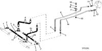 China AN113929 Elbow Fitting Deere parts 2154D, 330LC, 2454D, 200LC, 500C, 2554, 670A, 510, 2954D, 3554, 3754D, 2054 for sale