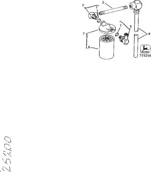 China AT38431 Oil Filter Deere parts 380, 480A, 480C for sale