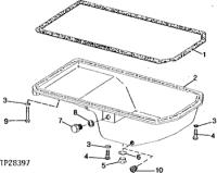 China R105383 Oil Pan Deere parts 595D, 555A, 550A, 595, 555B, 344E, 444E, 540D, 340D, 344G, 540E, 495D, 550B, 450G, 590D, 440D for sale