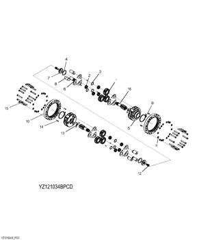 China F2253R Shim Deere parts 500A, 500B, 500C, 340D, 510, 624K, 643D, 1200, 624KR, RE68144, 1400, 540G, 610B, ROLLIGIN, 440, 710B, 540, 710D, 440C, 440D, 524K, YZ19489, 544, 410C, YZ18992, 624J, 500, 544E, 540B, 544G, 540D, RE151... for sale