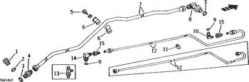 China AR41125 Oil Line Deere parts 500A, 500B for sale