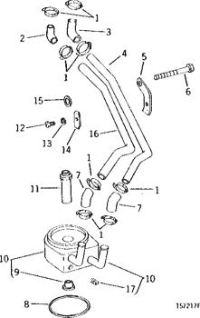 China AR64415 Oil Cooler Deere parts 310, 544, 440, 350B, 444, 540 for sale