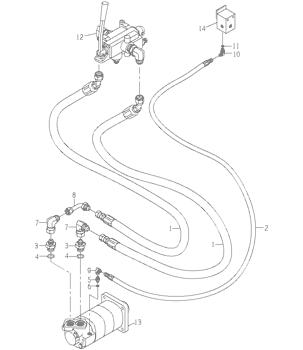 China 0071304691 Elbow Fitting Deere parts 2254 for sale