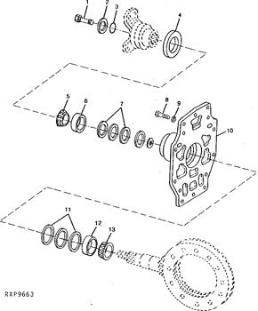 China R58257 Shim Deere parts 9330, 644B, 9410R, 9430, 9120, 9460R, 444, 1200, 9230 for sale