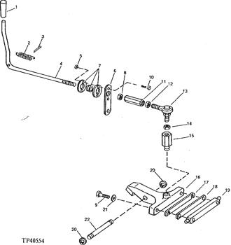 China AT64363 Ball Joint Deere parts 410C, 610B, 510B, 410B, 710B for sale
