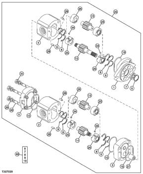 China 0354607 Bearing Deere parts 180, 210 for sale