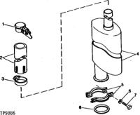 China AR26906 Clamp Deere parts 400, 344G, 301, 301A, 480, 302, 480A, 401, 455D, 450D, 401B, 455E, 450E, 500, 300, 570, 555A, 550A, 555B, 550B, 544, 544B, 401C, 540, 302A, 550, 570B, 555, 380, 300B, 600 for sale