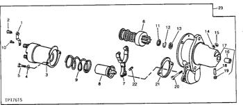 China AR54923 Starter Motor Drive Deere parts 315C, 400, 350B, 24, 350D, 455D, 2640, 301, 400G, 301A, 480, 450, 302, 303, 480A, 450B, 401, 350C, 450C, 440, 480C, 450D, 401B, 455E, 450E, 210C, 300, 482C, 300D, 401D, 401C, 410, 540, 302A, 310, 180,... for sale
