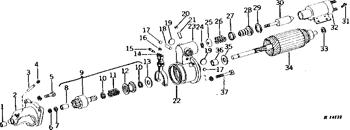 China RE13722 Starter Motor for sale
