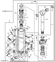 China 0417414 Clamp Deere parts 870GLC for sale