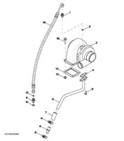 China R104536 Hose Deere parts CD30290DF, 120D, 2755, 200DLC, 2355, 605C, 344J, 210G, 2750, 324H for sale