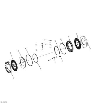 China R125124 Piston Deere parts 643G, 540G, 544G, 444E, 710B, RE151971, 540E, 643D, 710D, 1200, RE68144, 1400 for sale