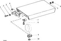 China T22404 Clamp Deere parts 644B, 646, 444D, 350D, 740, 740A, 500C, 743, 644D, 510, 646C, 644C, 544B, 444, 544C, 743A, 444C, 544D for sale