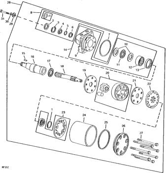 China AH83836 Kit Deere parts 740, 90, 640 for sale