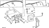 China AR76326 Hose Deere parts 690B, 740, 743, 740A, 762, 762A, 693B, 743A for sale