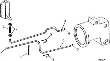 China L35845 Hose Deere parts 302A, 302, 401D, 301A, 401B, 2640, 401C, 300B for sale