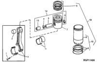 China RE19832 Kit Deere parts 750, 410C, 550A, 670B, 540D, 670A, 555A, 643, 495D, 610B, 544C, 640D, 544E, 440D for sale