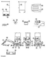 China 4638754 Label Deere parts 35D, 35G, 50D, 27D, 50G, 17D, 60G for sale