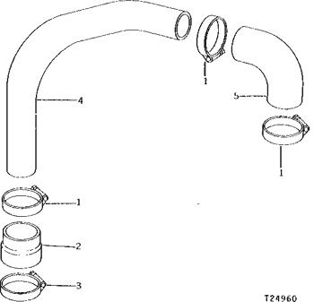 China AT37693 Hose Clamp Deere parts B25C, 624H, 350B, 250C, 510, 350D, 190, 350DLC, 80, 644H, 200DLC, 350C, 75C, 75D, 500C, 2154D, 220DW, 2454D, 225DLC, 644J, 2954D, 85D, 75G, 240DLC, 85G, 270DLC, 84 for sale