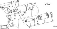 China AT44632 Filter Element Deere parts 740, 740A, 743A, 743 for sale