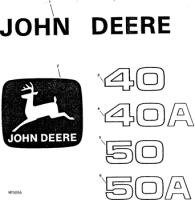 China JD5636 Label Deere parts 40, 90, 125 for sale