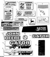 China M125076 Label Deere parts 6X4, 4X2 for sale