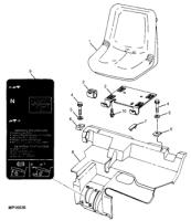 China M127540 Label Deere parts 4X2 for sale