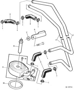 China R79691 Hose Deere parts 490, 2955, 2355 for sale