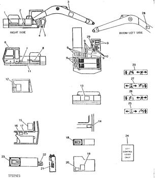 China 2020455 Label Deere parts 790 for sale