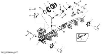 China R27346 Fitting Deere parts 9510R, 9510RT, 844K, 160GLC, 690D, 9560R, 9560RT, 690ELC, 500B, CD30290DF, 70, 480A, 70D, 210K, 480C, 482C, 210C, 790ELC, 300B, 750, 300D, 750B, 415B, 410, 500, 302A, 890, 890A, 310A, 310C, 344K, 380,... for sale