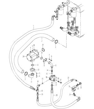 China 0070018969 Fitting Deere parts 2254 for sale