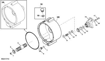 China R87047 Ring Deere parts 9510R, 9330, 9510RT, 9410R, 9630T, 544H, 624H, 9430, 1100, 9530T, 9430T, 9120, 9560R, 9460R, RE160299, 9560RT, 9460RT, 9230, 544J for sale