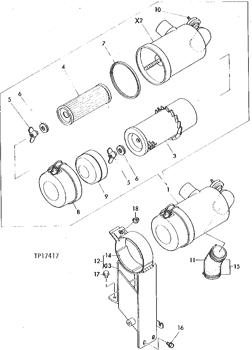 China AT110770 Filter Element Deere parts 15 for sale