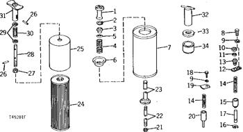 China AT39266 Filter Element Deere parts 644B, 646, 544, 544B, 444, 644A for sale