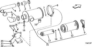 China AT44631 Filter Element Deere parts 740, 740A, 743A, 743 for sale