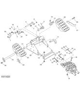 China KV18222 Bracket Deere parts 240, CT322, 317 for sale