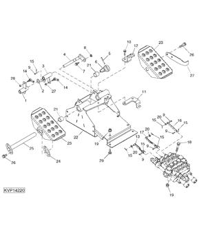 China KV18222 Bracket Deere parts 240, CT322, 317 for sale