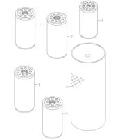 China 0060020046 Filter Element Deere parts 2254 for sale