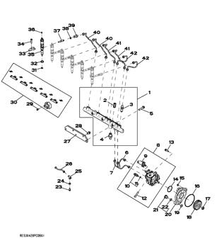 China R504239 Bracket Deere parts 670D, 2154D, 524K, 544K, 710K, 200DLC, 643K, 335D, 437D, 1200, 6.8, WL56, 670C, YZ18992, RE160299, 750J, 843K, 210G, 700J, 710J for sale