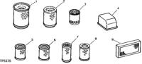 China AT78414 Filter Element Deere parts 644B, 646, 644C, 646C, 544B, 444, 544C, 444C for sale