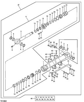 China 0961524J Bracket Deere parts 370C, 3554 for sale