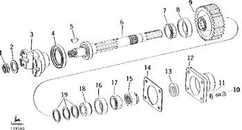 China 26H100 Shaft Key Deere parts 440, 540 for sale