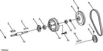 China H64373 Shaft Key Deere parts ATTACHMENTS, 595, 570, 344E, 344G, 690D, 690ELC, 444E, 3375, 653E, 450G, 790ELC, 640D, 750C, 440D, A100, 750B, 755B, 6675, 410C, 495D, 655B, 590D, 595D, 544E, 410D, 544G, 540D, 670B, 540G for sale