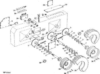China MG249648 Shaft Deere parts 570 for sale