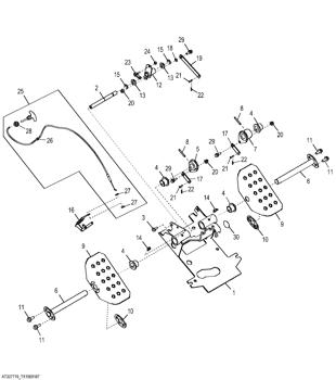 China AT331946 Bracket Deere parts 315, 325, 317, CT322, CT332, 313, 332 for sale