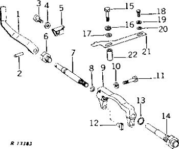China R42492 Shaft Deere parts 500A, 570, 500B, 570B, 500C, 670A, 510, 670B, 500, 670, 600 for sale