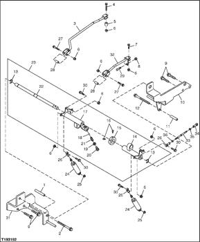 China 28H1535 Spacer Deere parts 500A, 544E, 500B, 760, 500C, 260, 510, 700A, 770A, 760A for sale